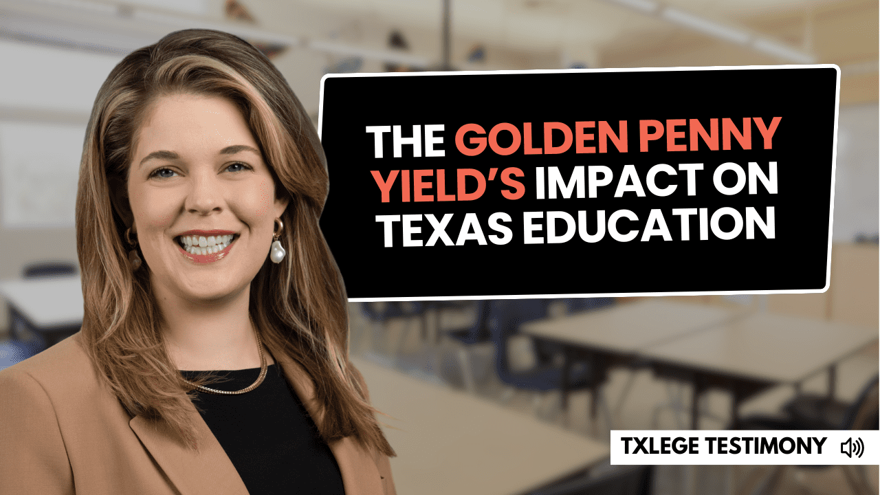 How Does the Golden Penny Yield Impact Texas Education? - Texas 2036